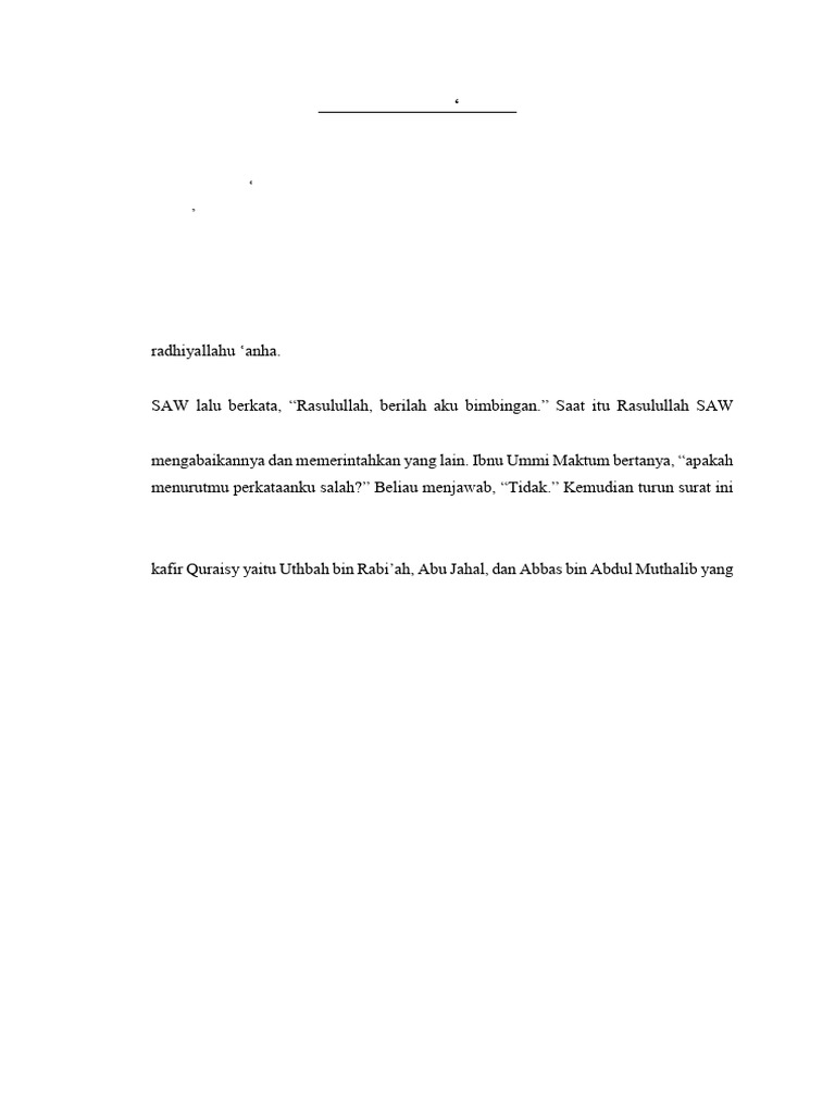 Tafhim Surah 'Abasa | PDF