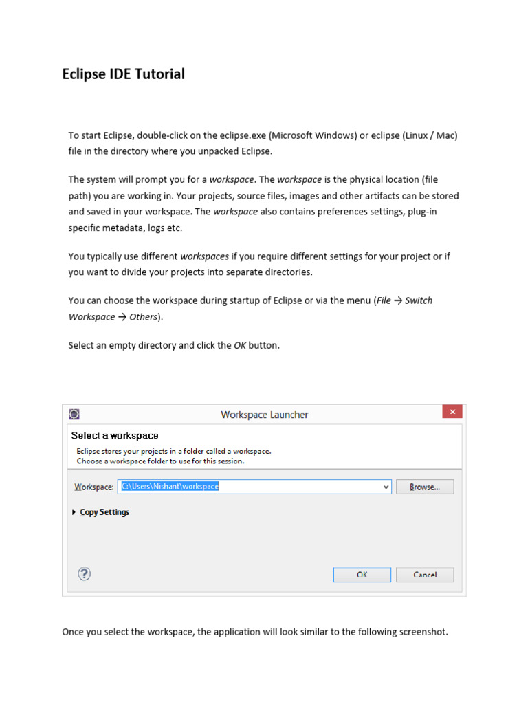Eclipse IDE Tutorial | PDF