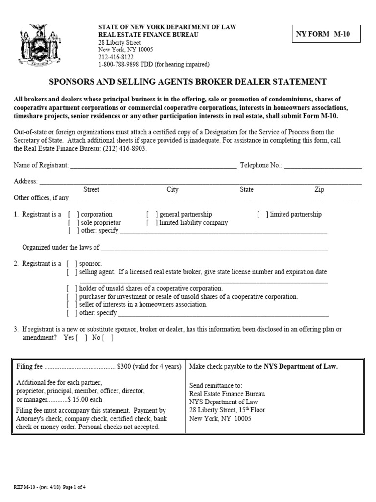 NYS M-10 Form | PDF