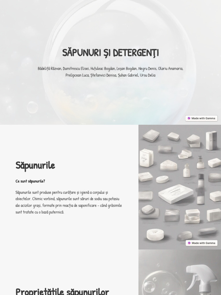 Sapunuri Si Detergenti | PDF