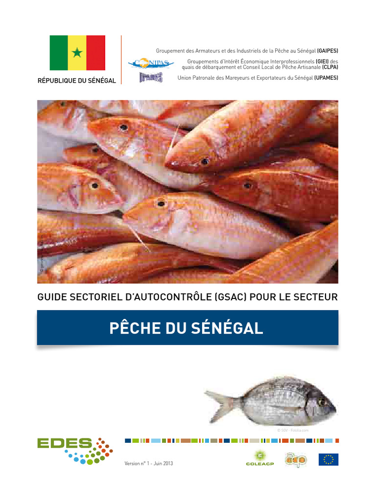 Guide Sectoriel D'autocontrole (GSAC) Pour Le Secteur Pêche Au Sénégal ...