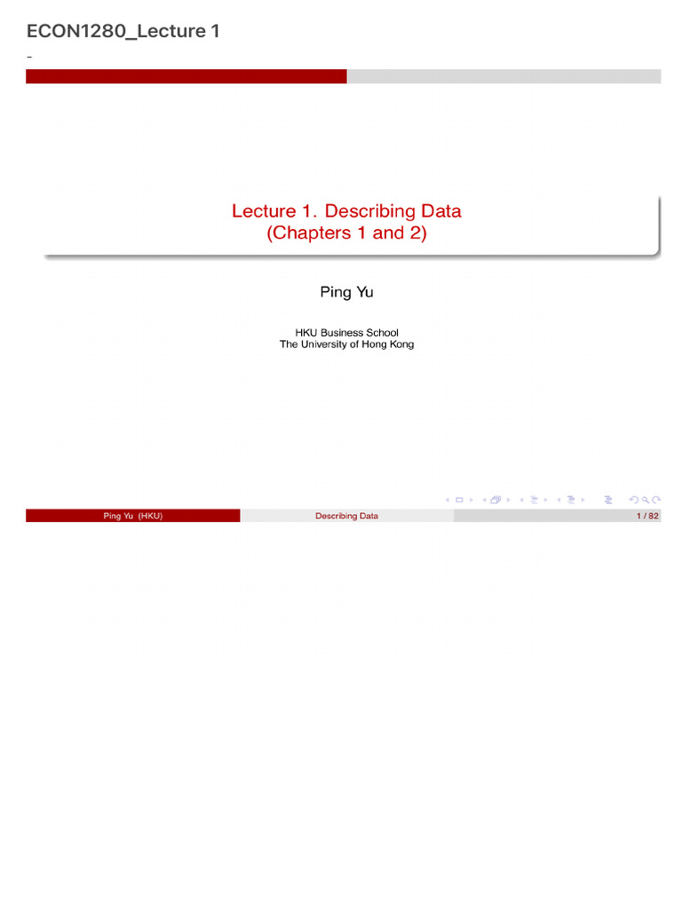 ECON1280 - Lecture 1 3 | PDF