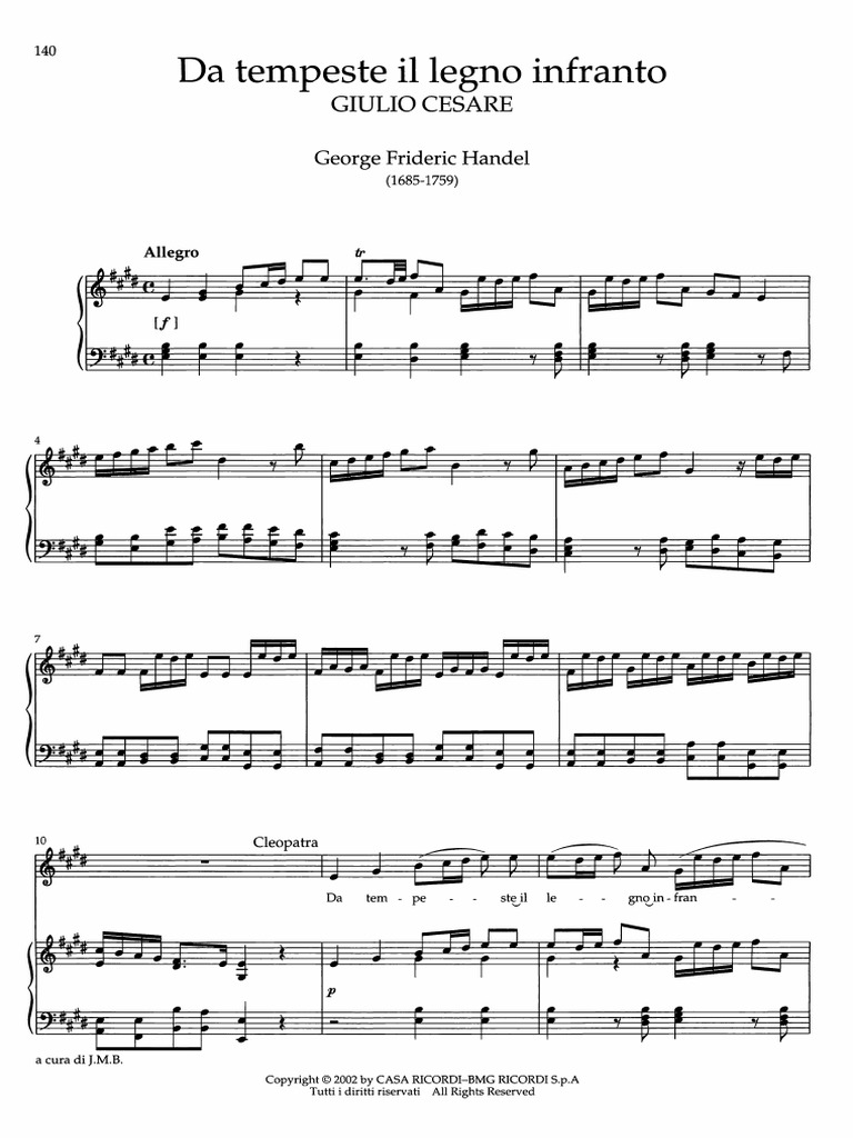 Da Tempeste Il Legno Infranto | PDF