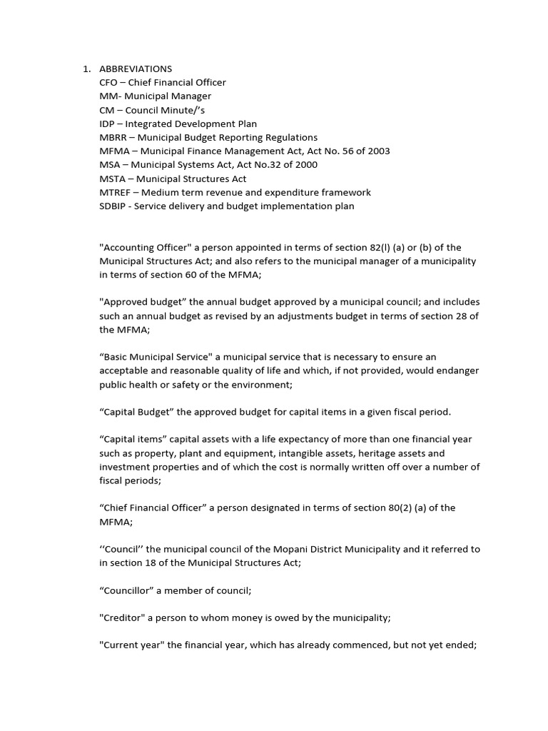 Draft Expenditure Policy | PDF