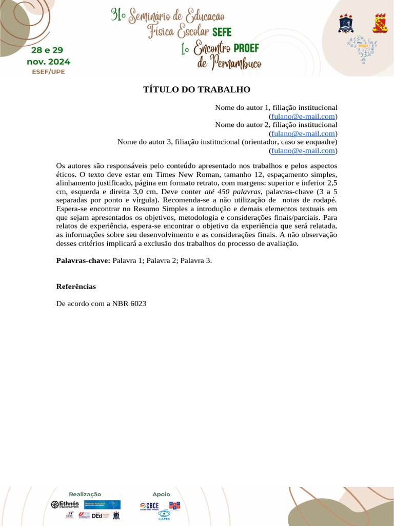 Template Resumo Simples - COM Autoria | PDF