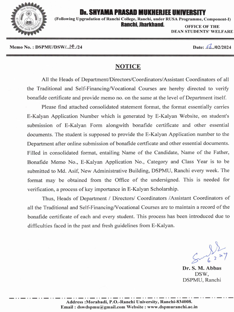 DSPMU DSW 14 Dated 06.02.2024-1 | PDF