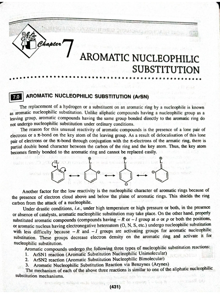 Aromatic Nucleophilic Subs | PDF