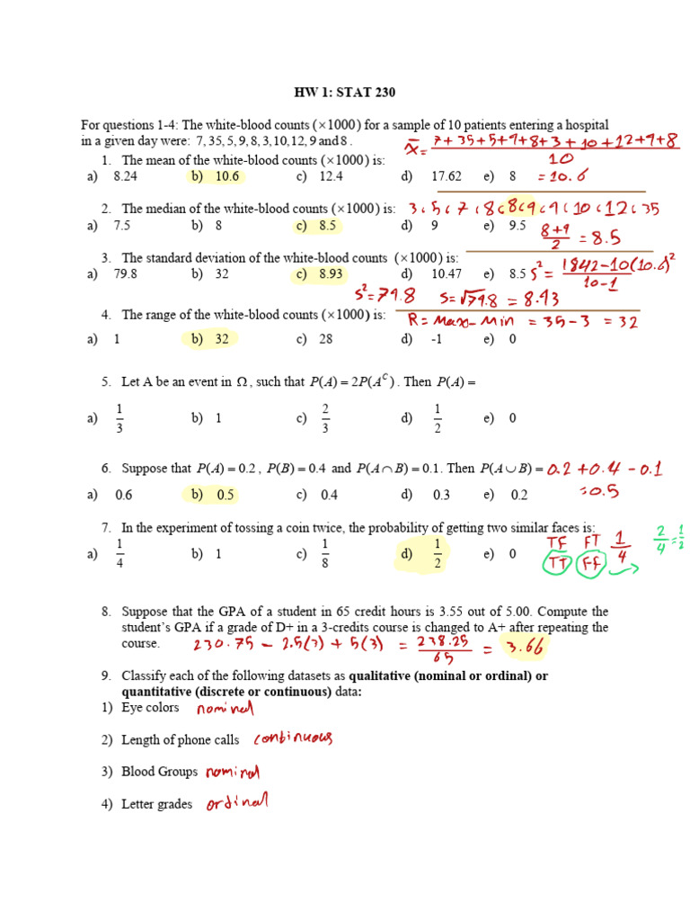 HW 1 | PDF
