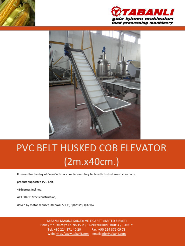 husked cob elevator | PDF