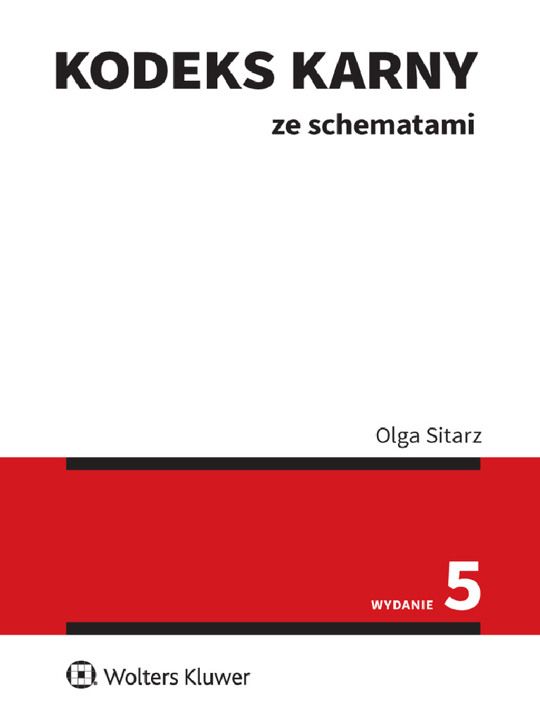 Kodeks Karny Ze Schematami O. Sitarz | PDF