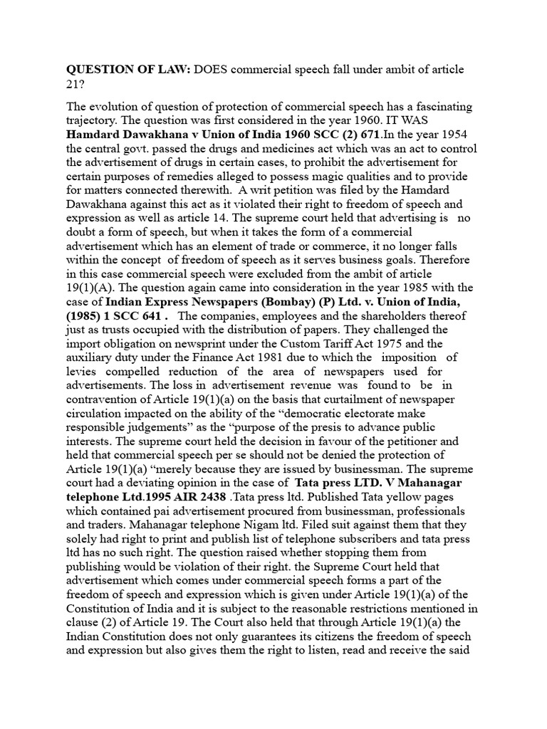 Constitutional Assignment 1 (N) | PDF