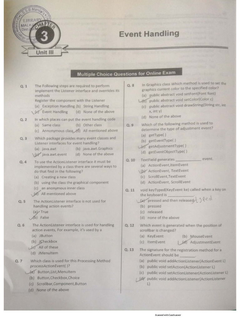 Ajp 3 and 4 Chapter MCQ | PDF