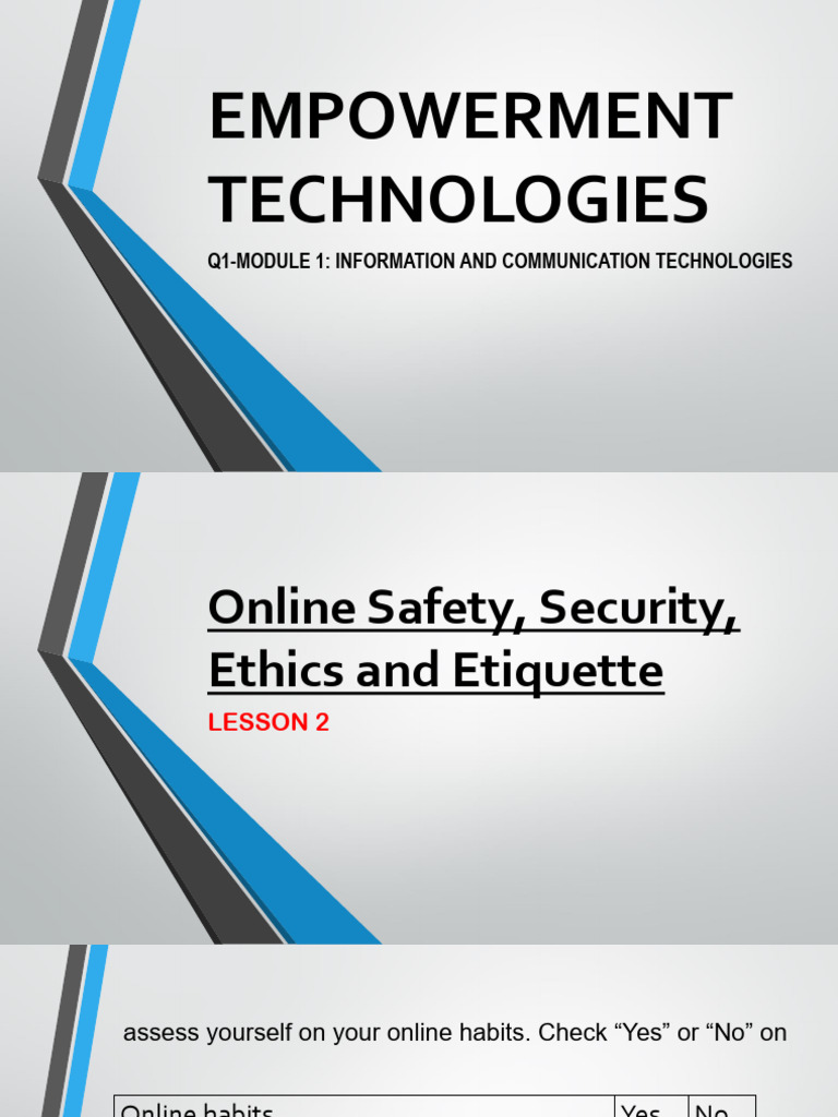 Empowerment Technologies Q1 M1 L2 | PDF