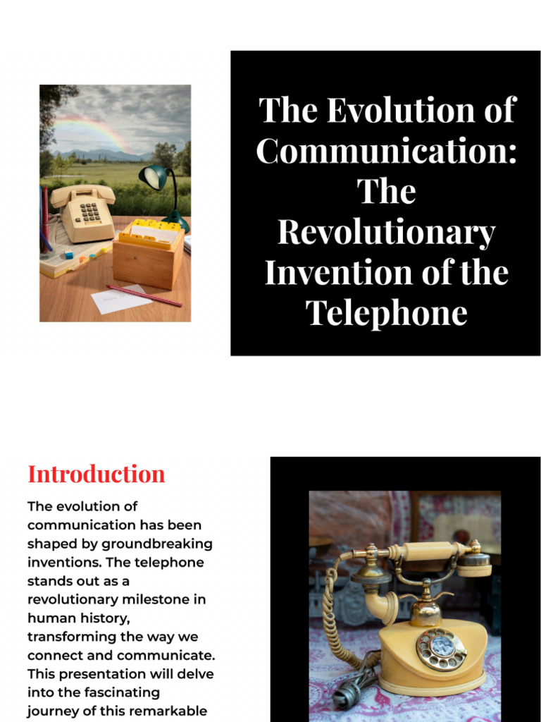 Slidesgo the Evolution of Communication the Revolutionary Invention of ...