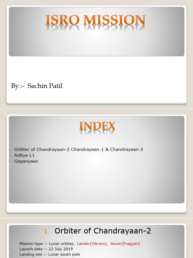 08 - ISRO - Mission - 2022 23 1634284483 2 | PDF