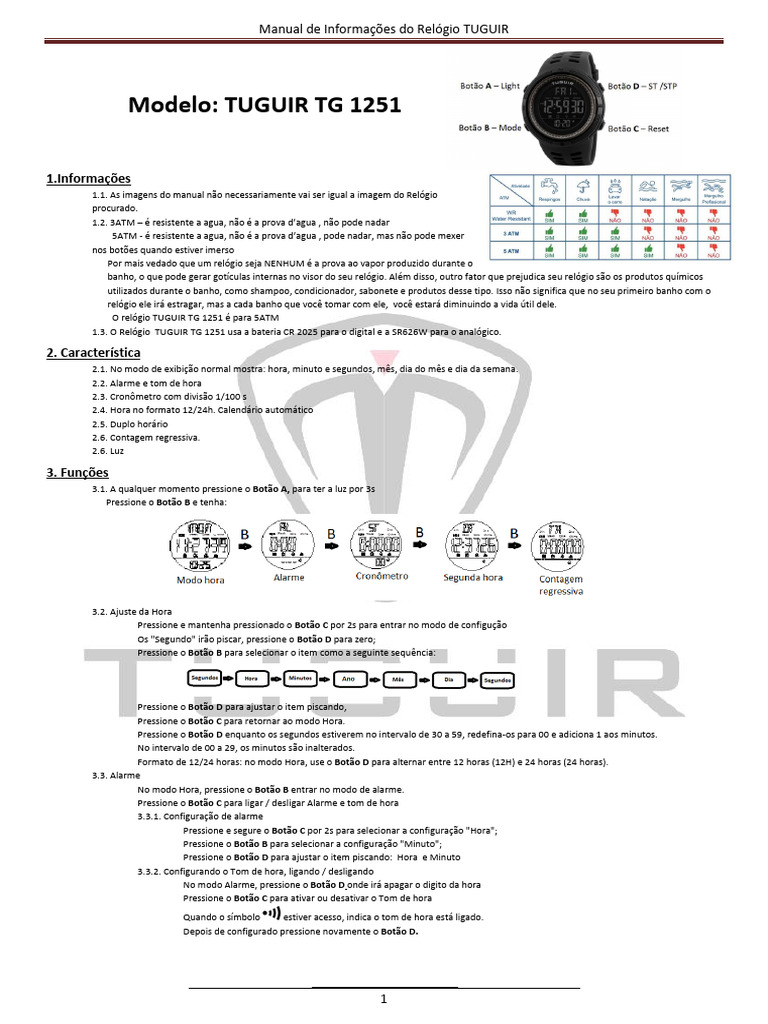 Tuguir TG 1251 | PDF