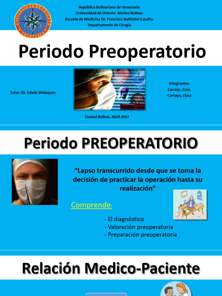 Seminario PREOPERATORIO | PDF