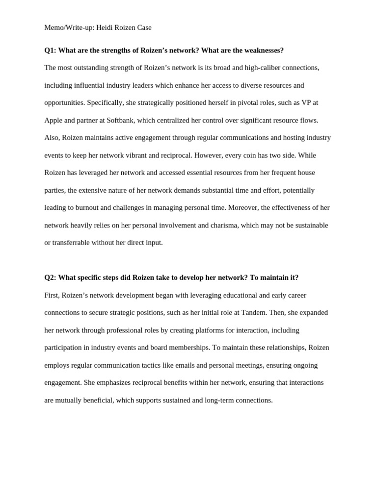 Heidi Roizen Case | PDF