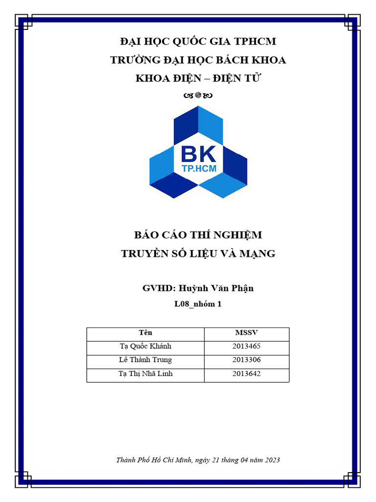 Báo Cáo TN TSL&M | PDF