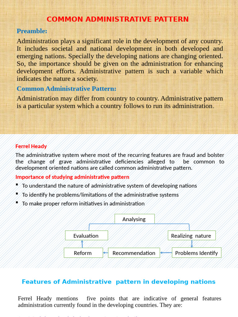COMMON ADMINISTRATIVE PATTERN | PDF