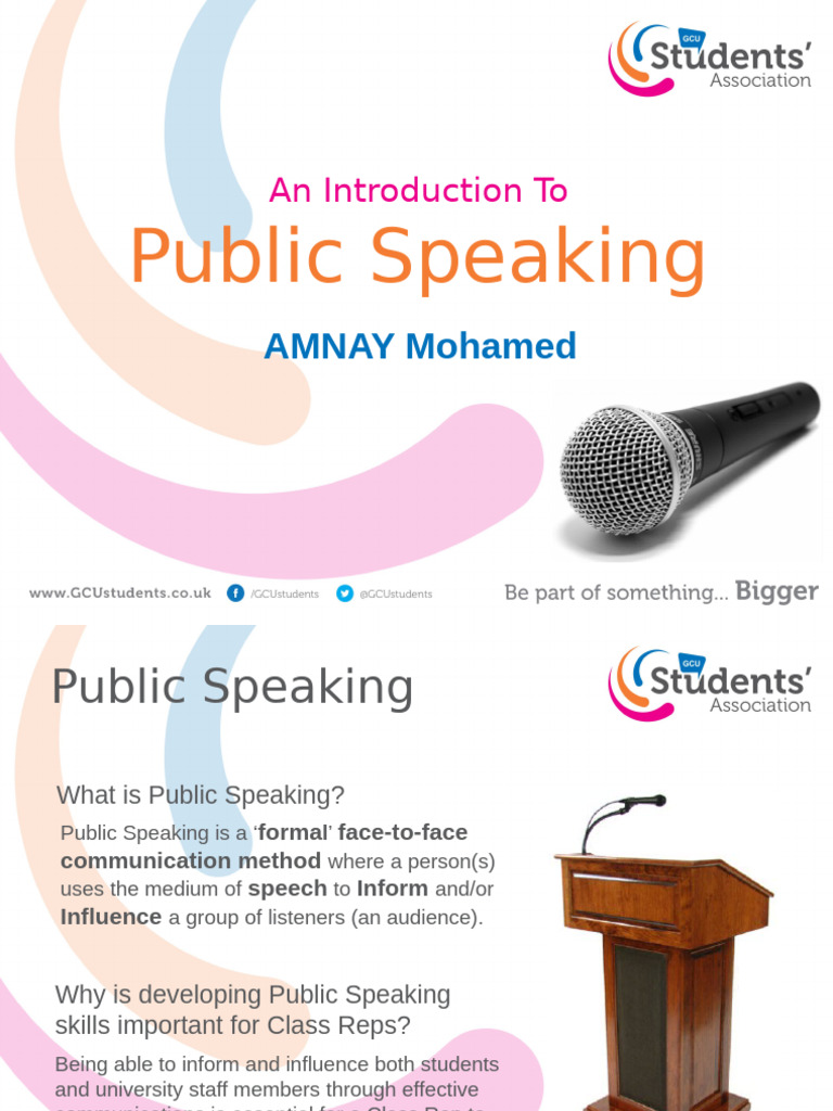 An Introduction to Public Speaking Training Session[1] | PDF