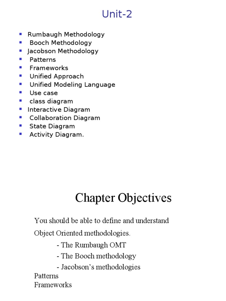 OOAD Methodologies Overview | PDF | Unified Modeling Language ...
