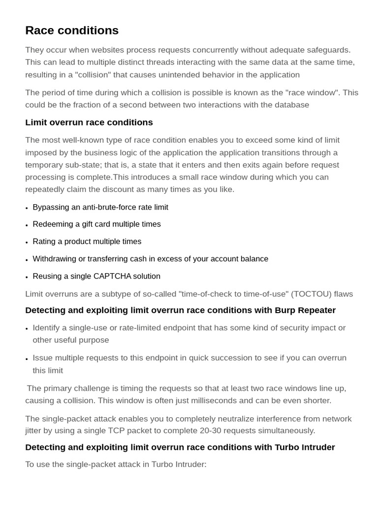 Race Condition | PDF