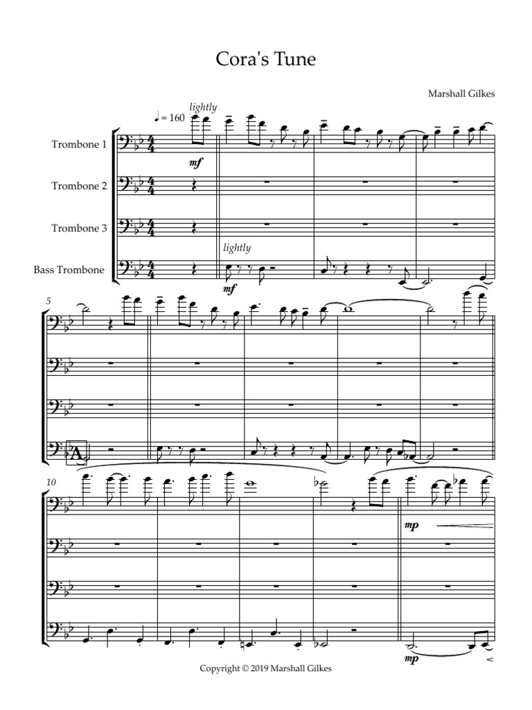 Cora's Tune - Full Score | PDF