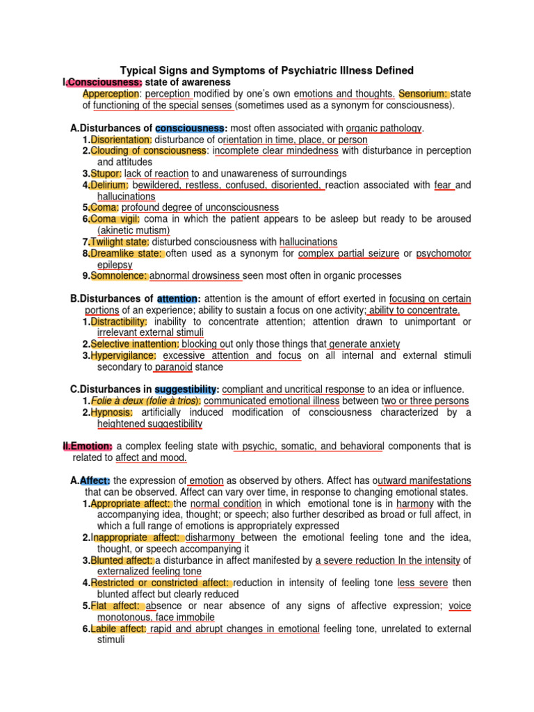 Typical Signs & Symptoms | PDF