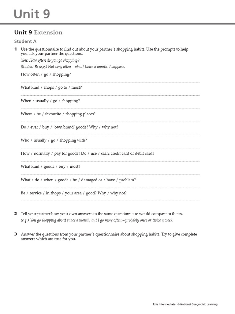 Int Unit9 Extension | PDF