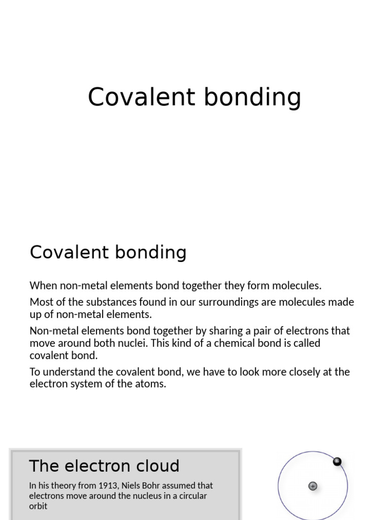 PP chapter 3 Covalent bonding | PDF