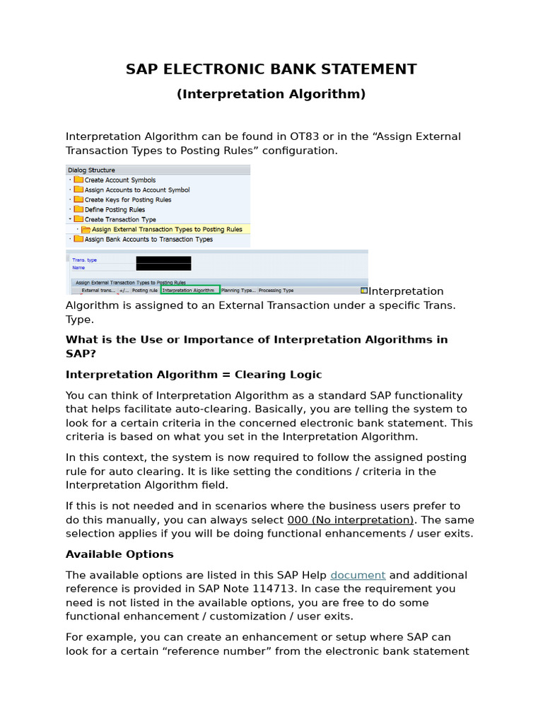 Ebrs Interpretation Algorithm | PDF