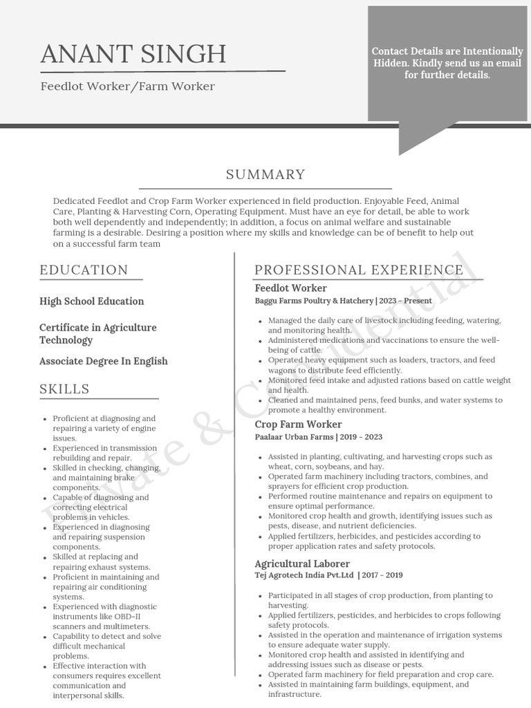 Anant Singh Cv | PDF