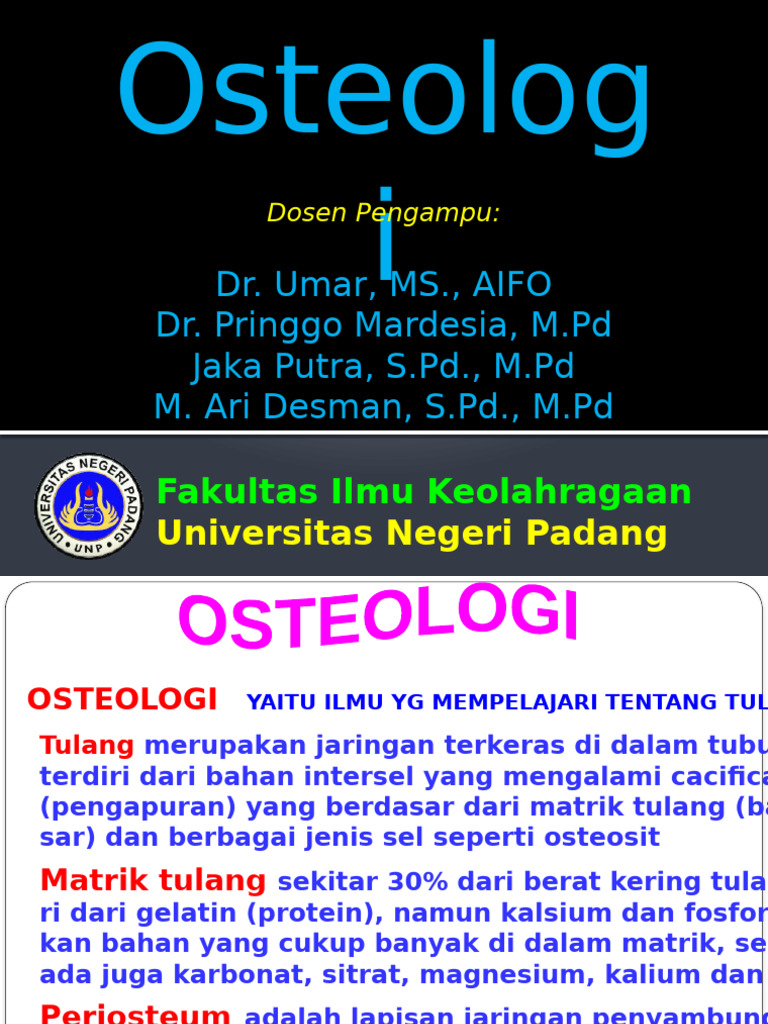 Osteologi Umar 2021 | PDF
