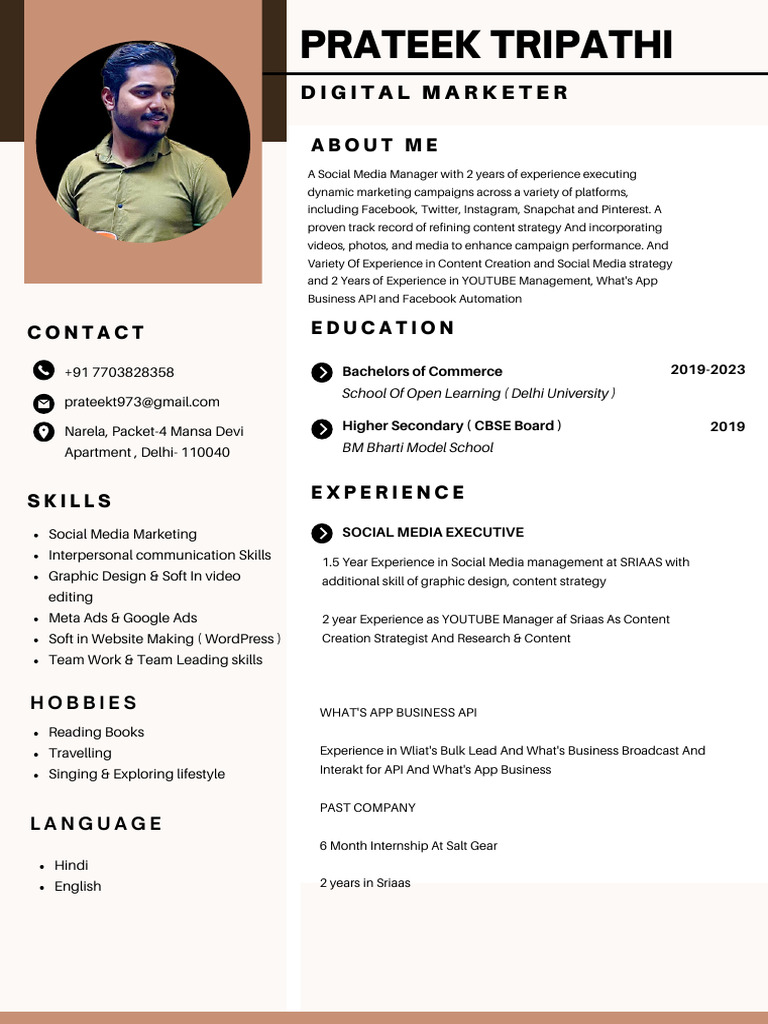 Prateek Tripathi | PDF | Social Media | Popular Culture & Media Studies