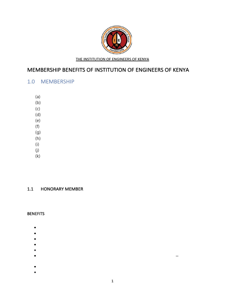 Benefits of Engineering Institution Membership | PDF