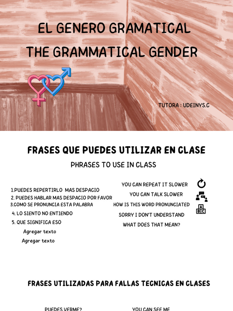 El Genero Gramatical | PDF