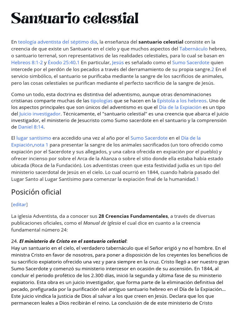 Santuario celestial | PDF