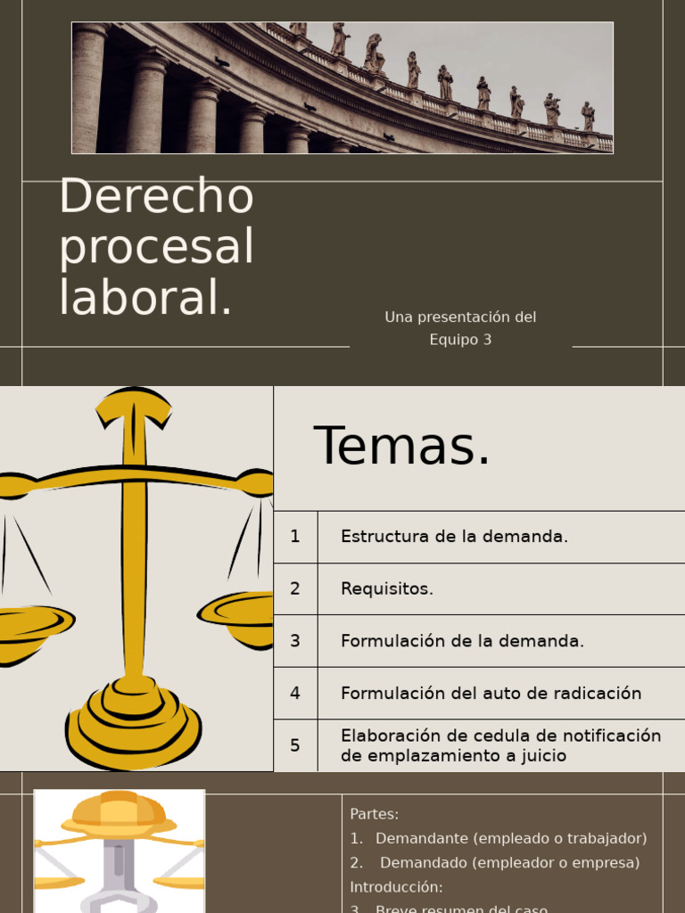 Exposicion Derecho Laboral Procesal 2 | PDF