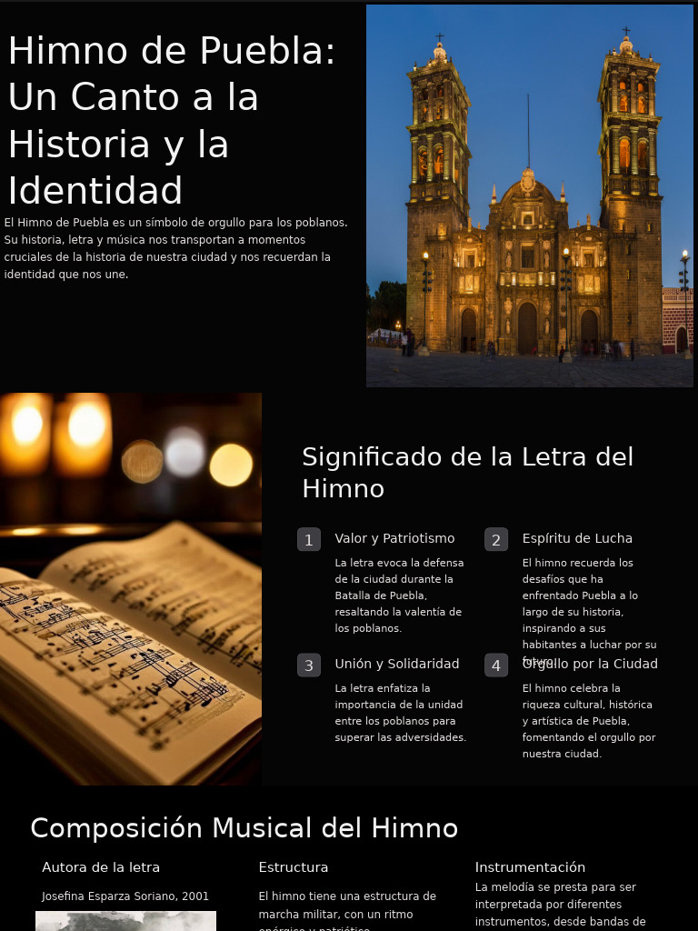 Himno de Puebla Un Canto A La Historia y La Identidad | PDF
