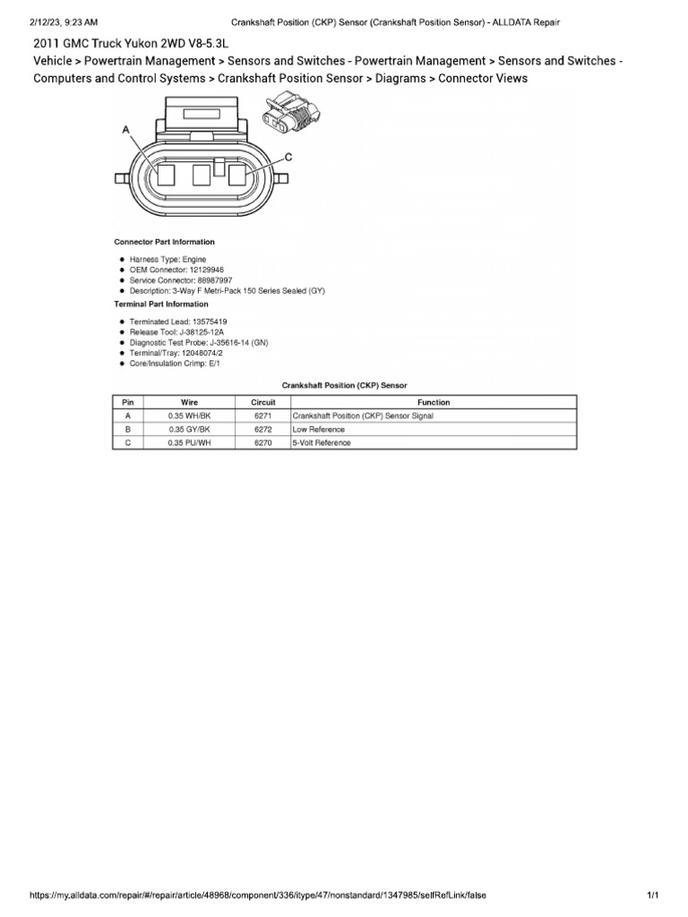 CKP Sensor | PDF