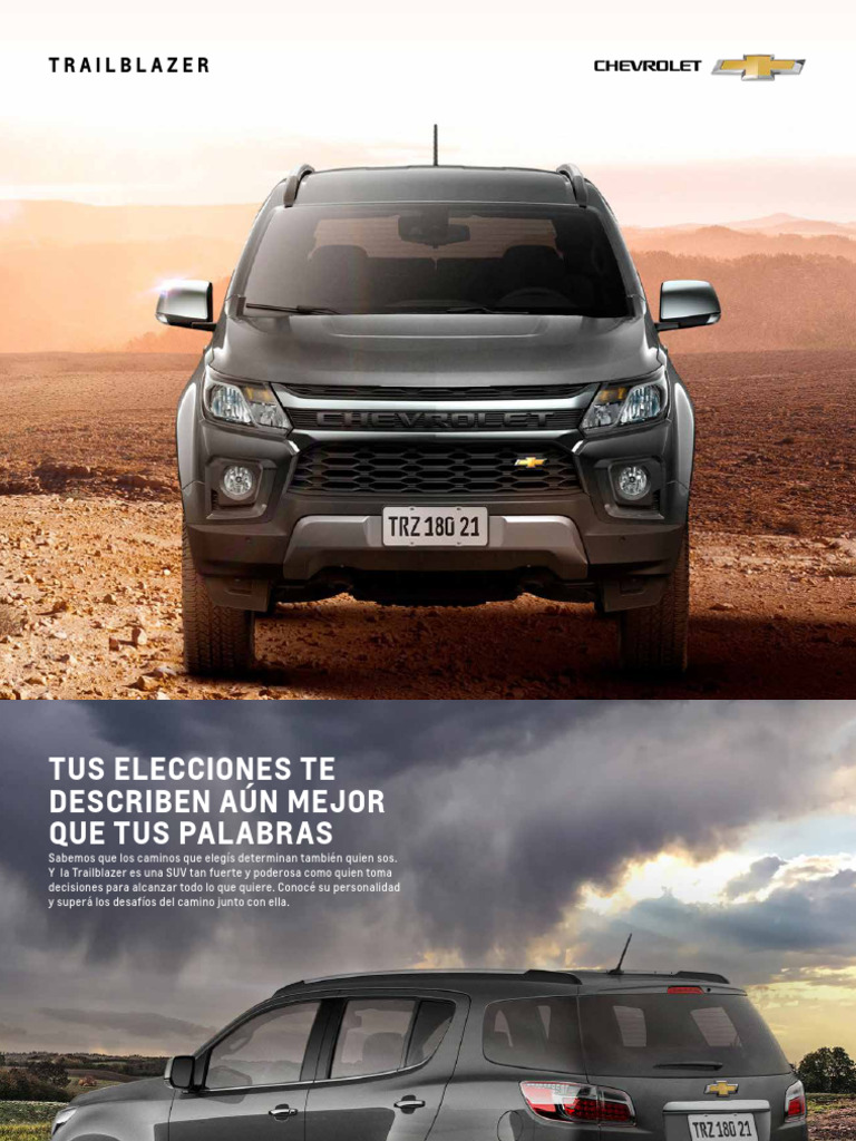 Catalogo Ficha Tecnica Chevrolet Trailblazer | PDF