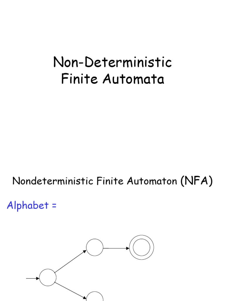 Lect-3 NonDeterministic Finite Automata | PDF