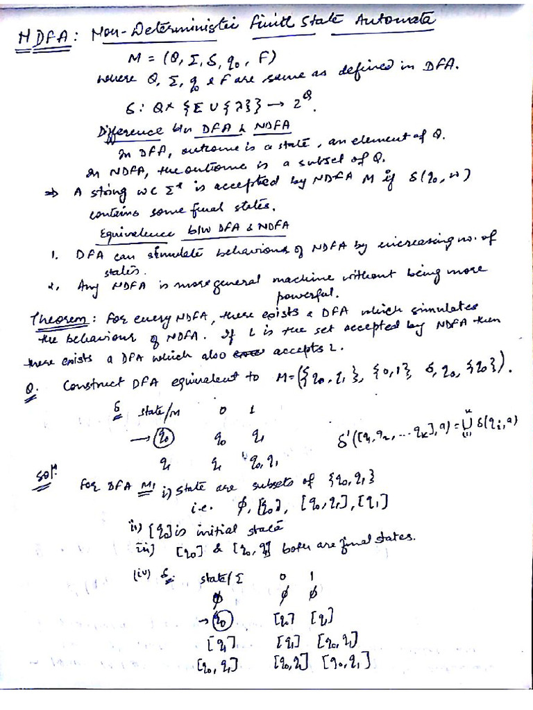 Lect 5 Melay And Moore Machine Minimization Of Dfa 1 Pdf