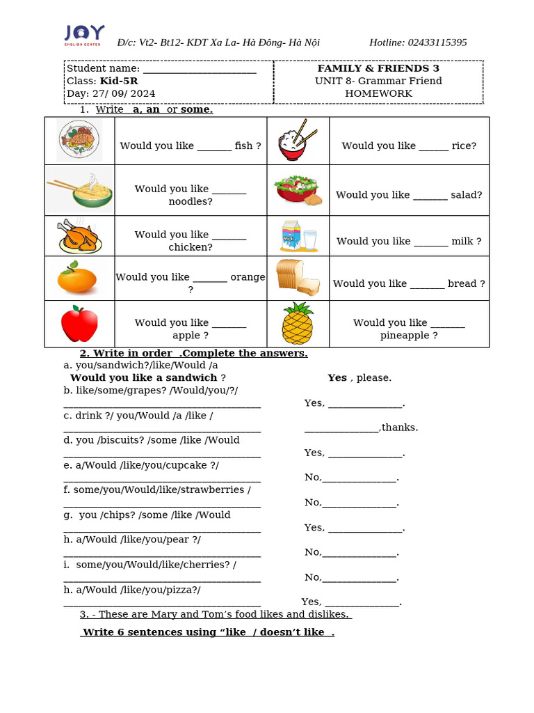 Fa3 - Unit 8 - Grammar | PDF