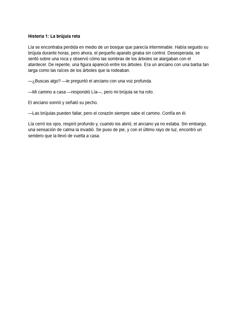 Historia 1 - La Brújula Rota | PDF