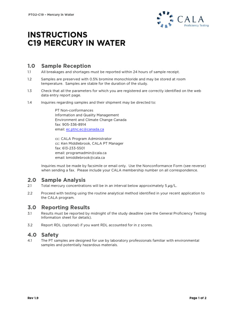 C19 Instructions | PDF