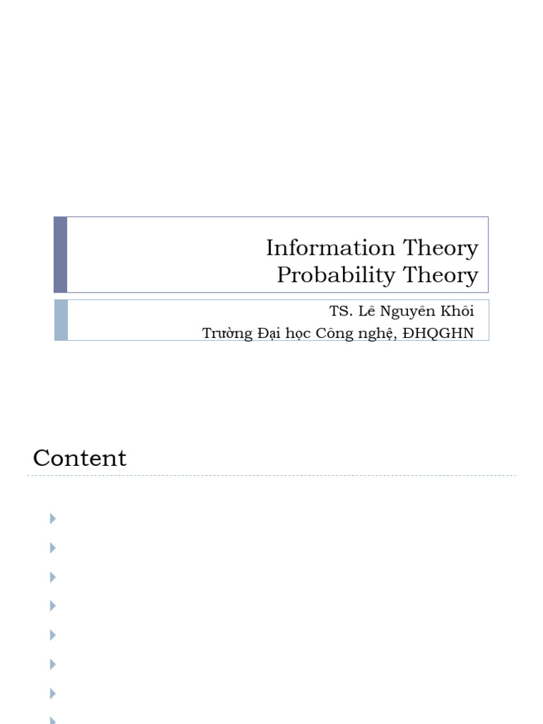 Lec02 - Probability Theory | PDF