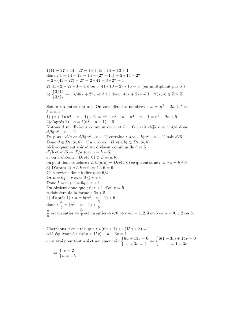 Correction Devoir 1 | PDF