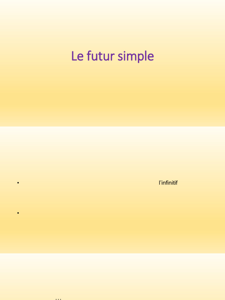 Le Futur Simple | PDF